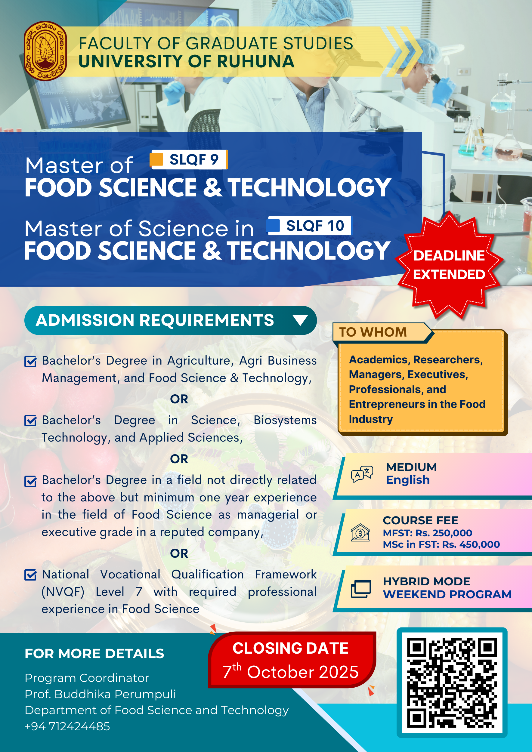 Faculty of Graduate Studies - University of Ruhuna